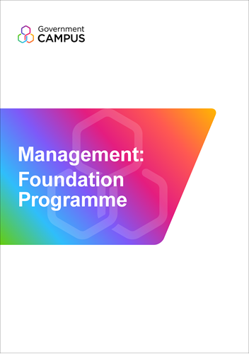 Management: Foundation programme | Government Campus